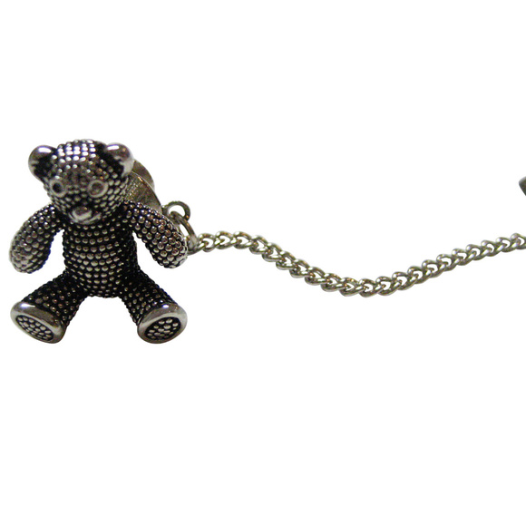 Kiola Designs | Accessories | Textured Teddy Bear Tie Tack | Poshmark